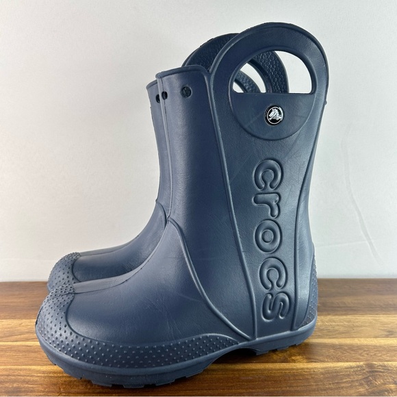 CROCS | Shoes | Crocs Boots Boys 2 Rain Water Outdoors Classic ...